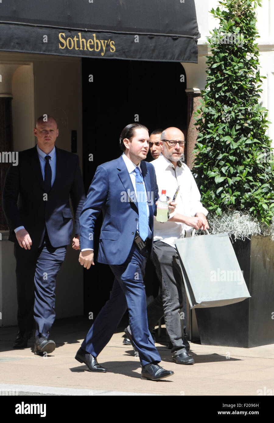 James Stunt seen leaving Sotheby's in London Featuring: James Stunt ...