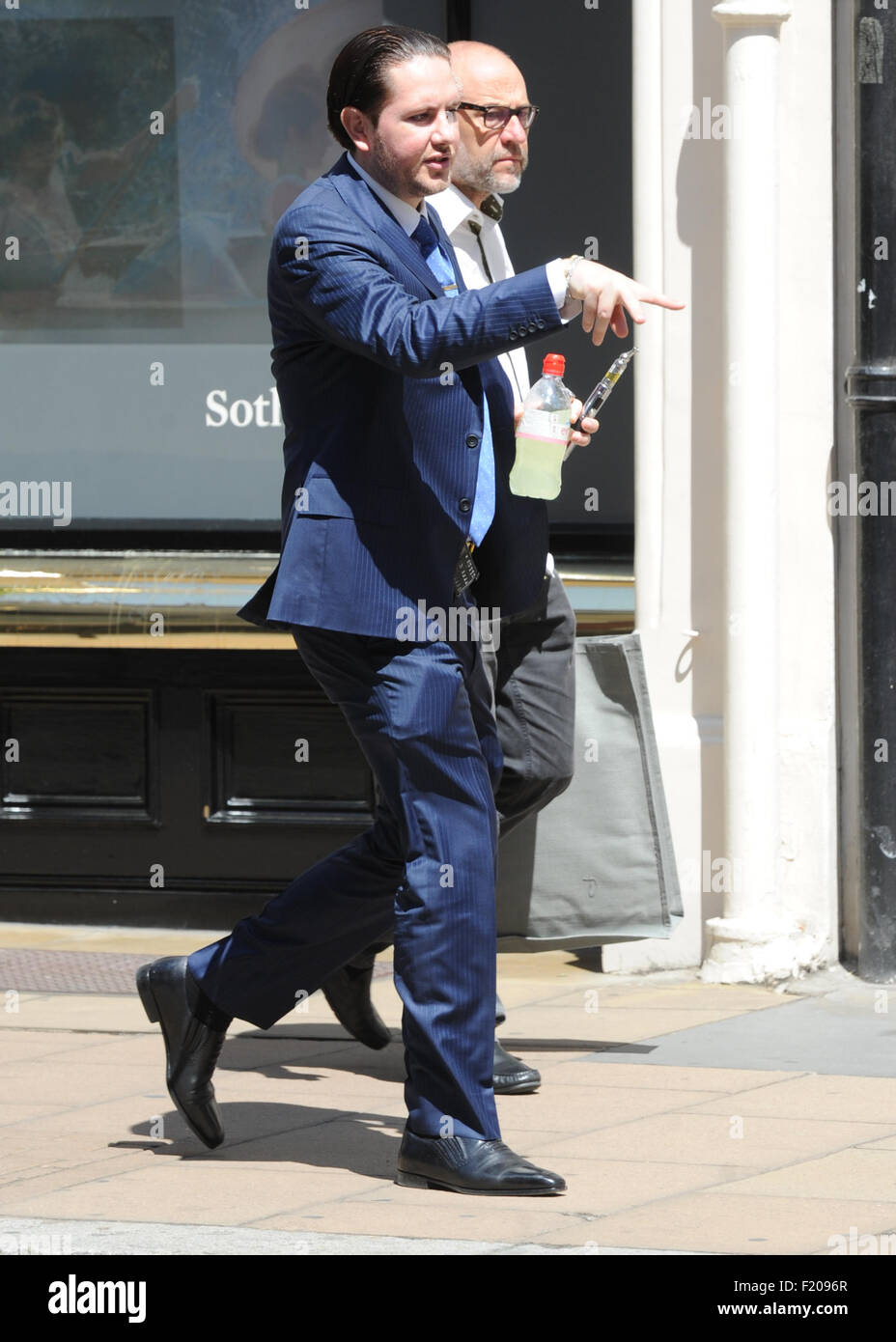 James Stunt seen leaving Sotheby's in London Featuring: James Stunt ...