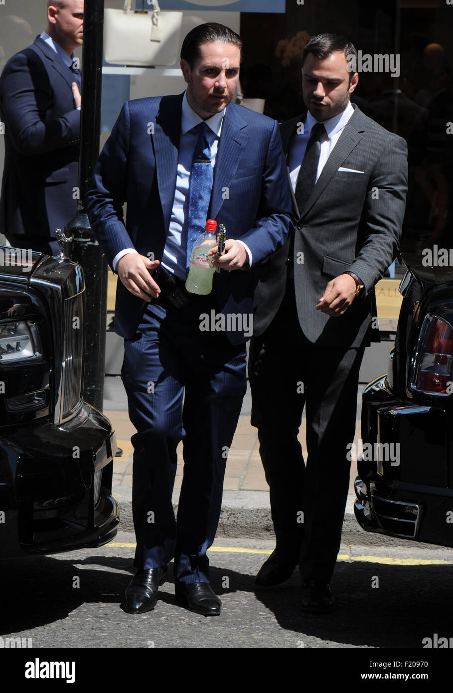 James Stunt seen leaving Sotheby's in London Featuring: James Stunt ...