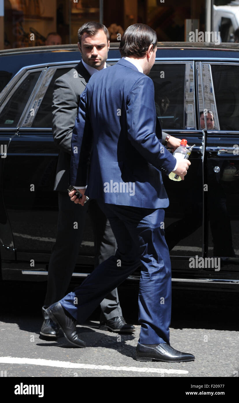 James Stunt seen leaving Sotheby's in London Featuring: James Stunt ...