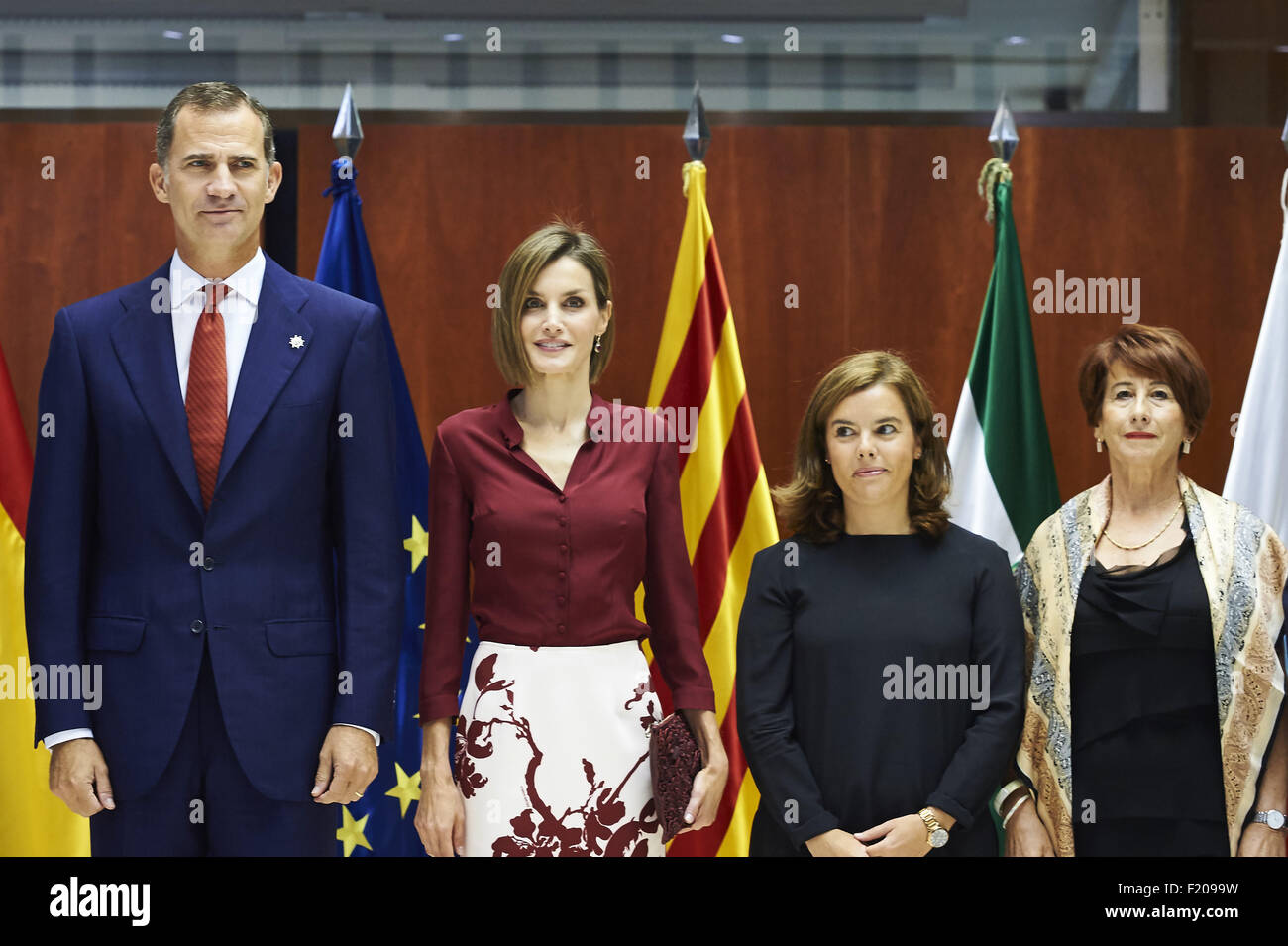 Madrid, Spain. 9th Sep, 2015. King Felipe VI of Spain, Queen Letizia of ...