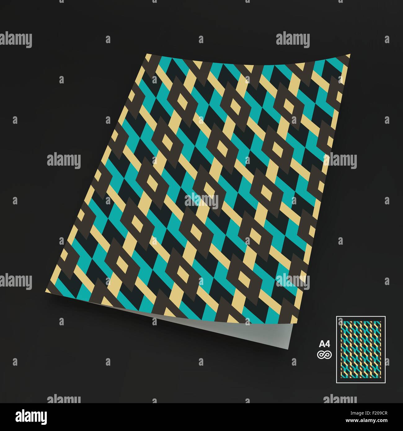 Tile a4 Stock Vector Images - Alamy