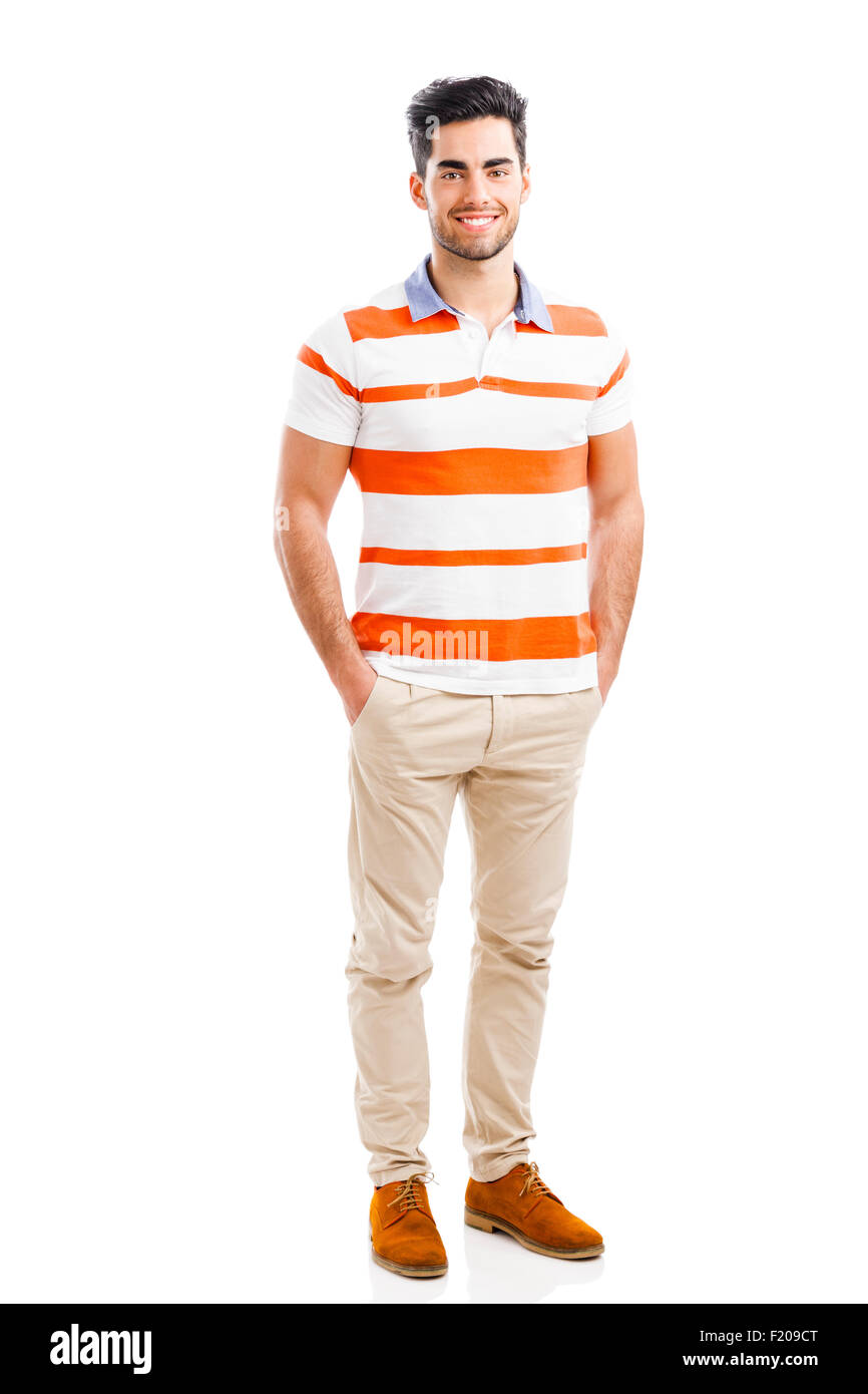 Full length portrait of young man Cut Out Stock Images & Pictures - Alamy
