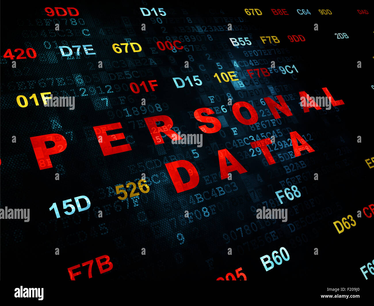 Information concept: Personal Data on Digital background Stock Photo ...