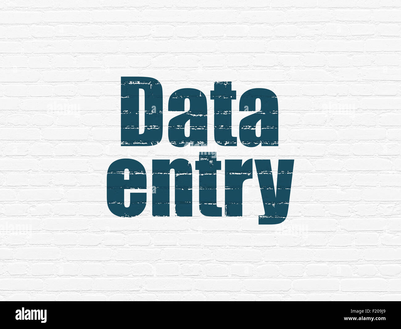 Data concept: Data Entry on wall background Stock Photo - Alamy