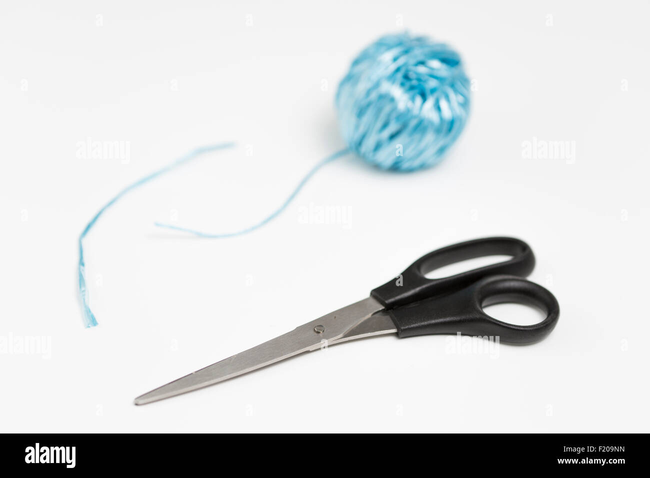 Scissors and String Stock Photo - Alamy
