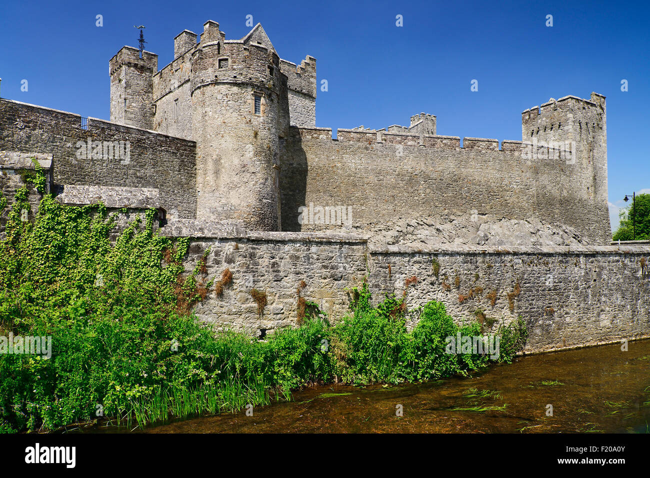 Ireland, County Tipperary, Cahir, Cahir Castle, General view of castle ...