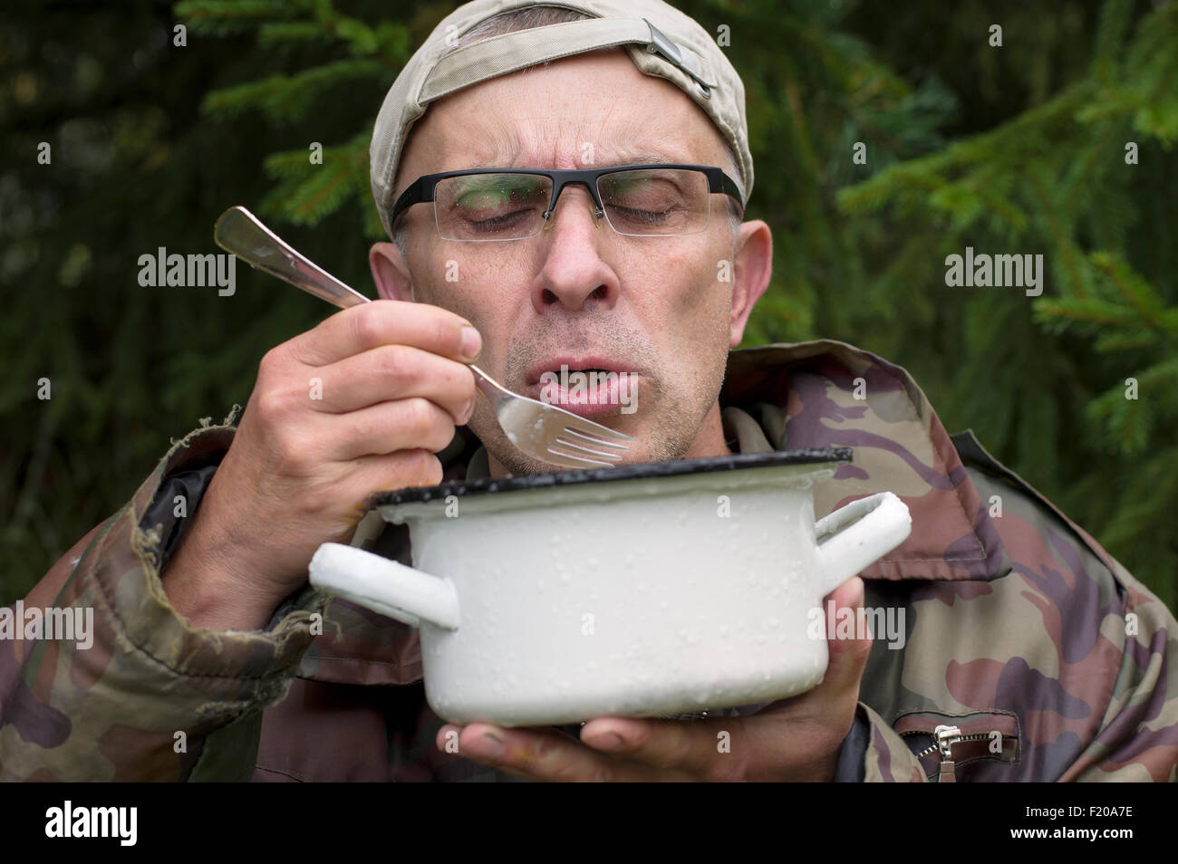 Man Eating Greedy Stock Photo - Alamy