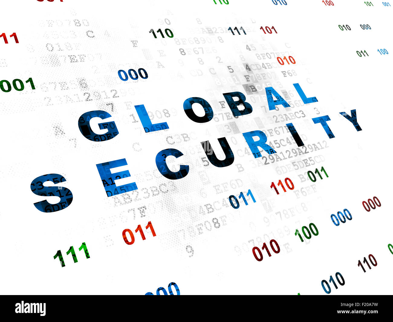 Safety concept: Global Security on Digital background Stock Photo - Alamy