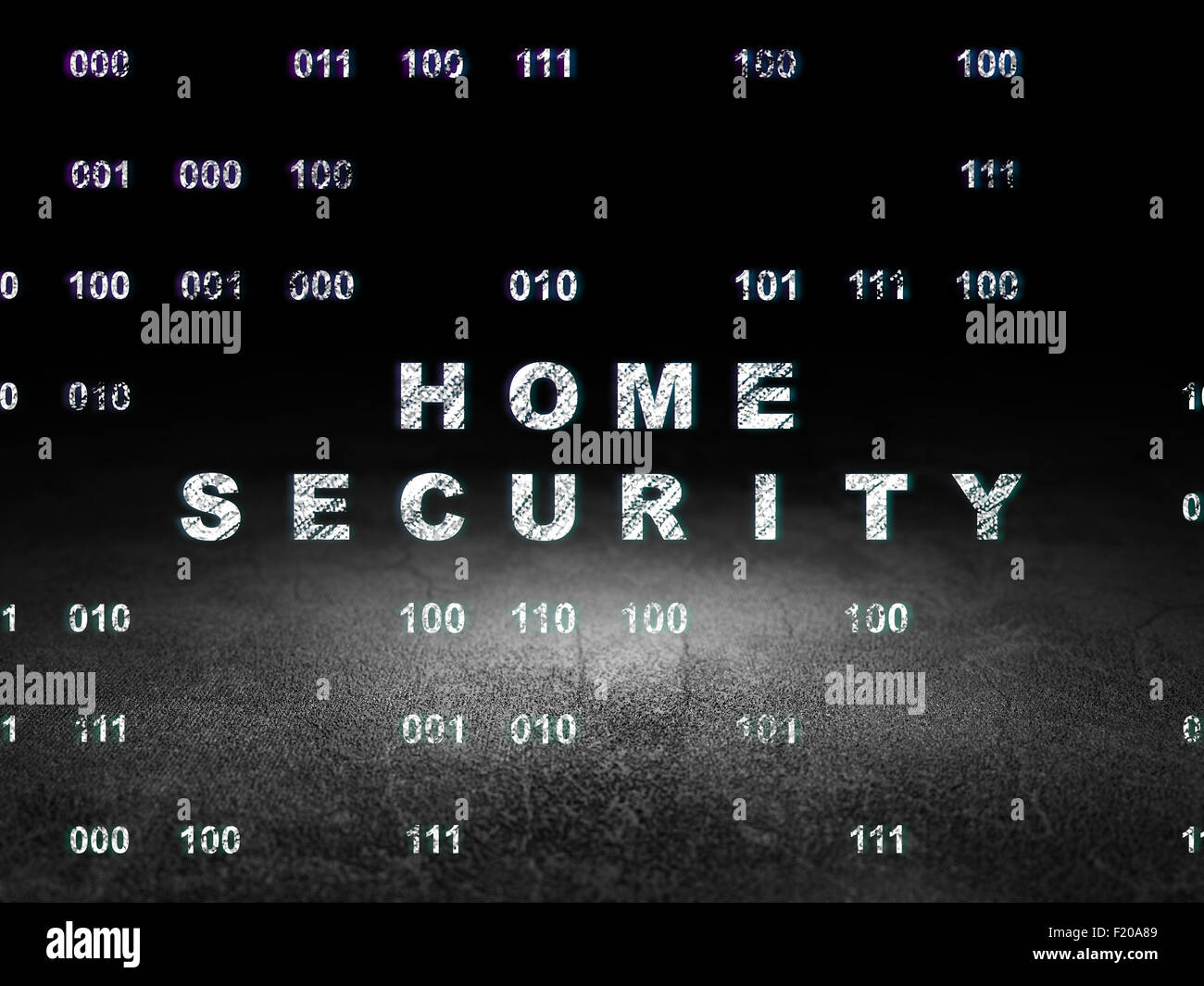 Protection concept: Home Security in grunge dark room Stock Photo - Alamy