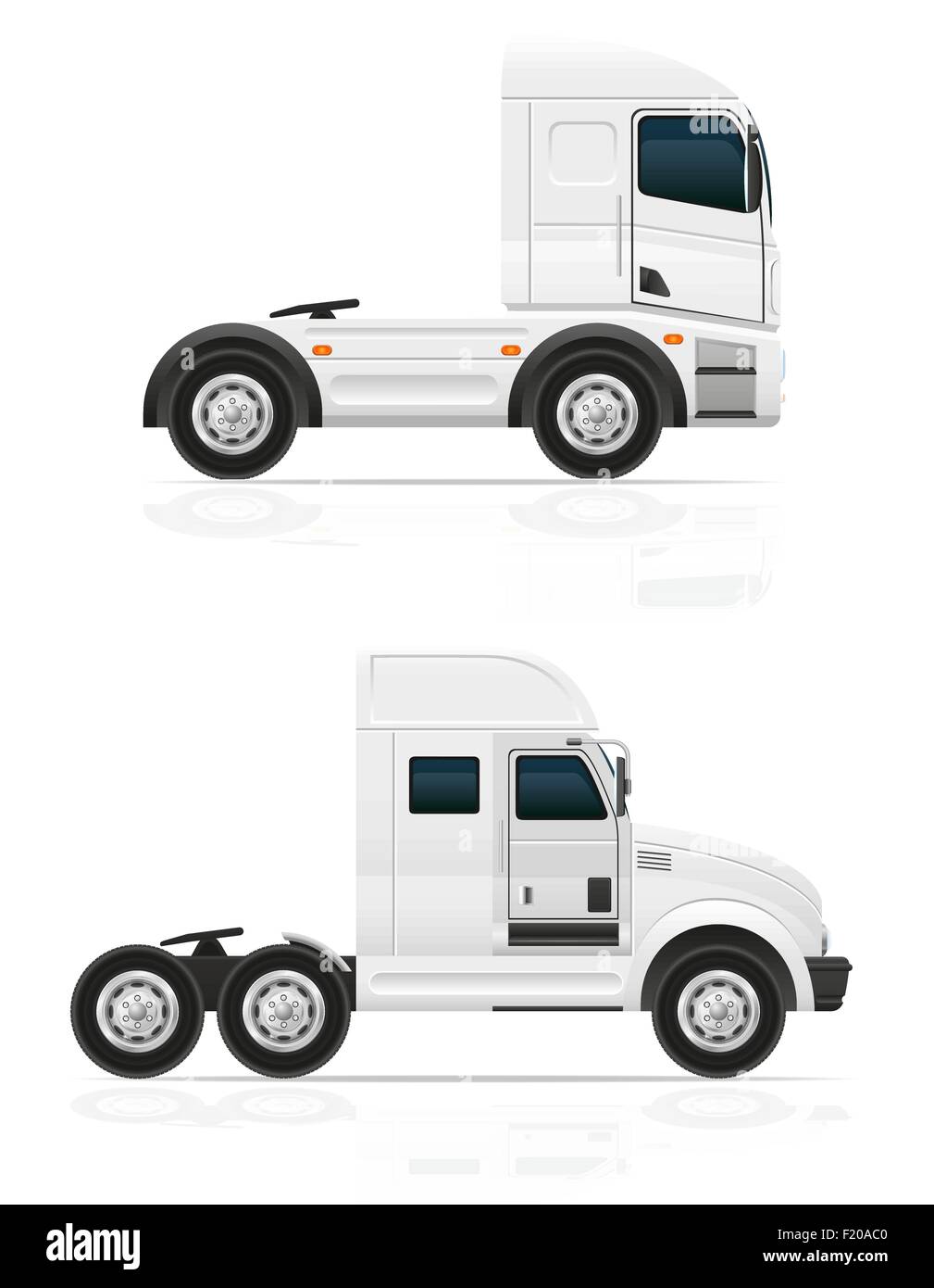 big truck tractor for transportation cargo vector illustration isolated ...