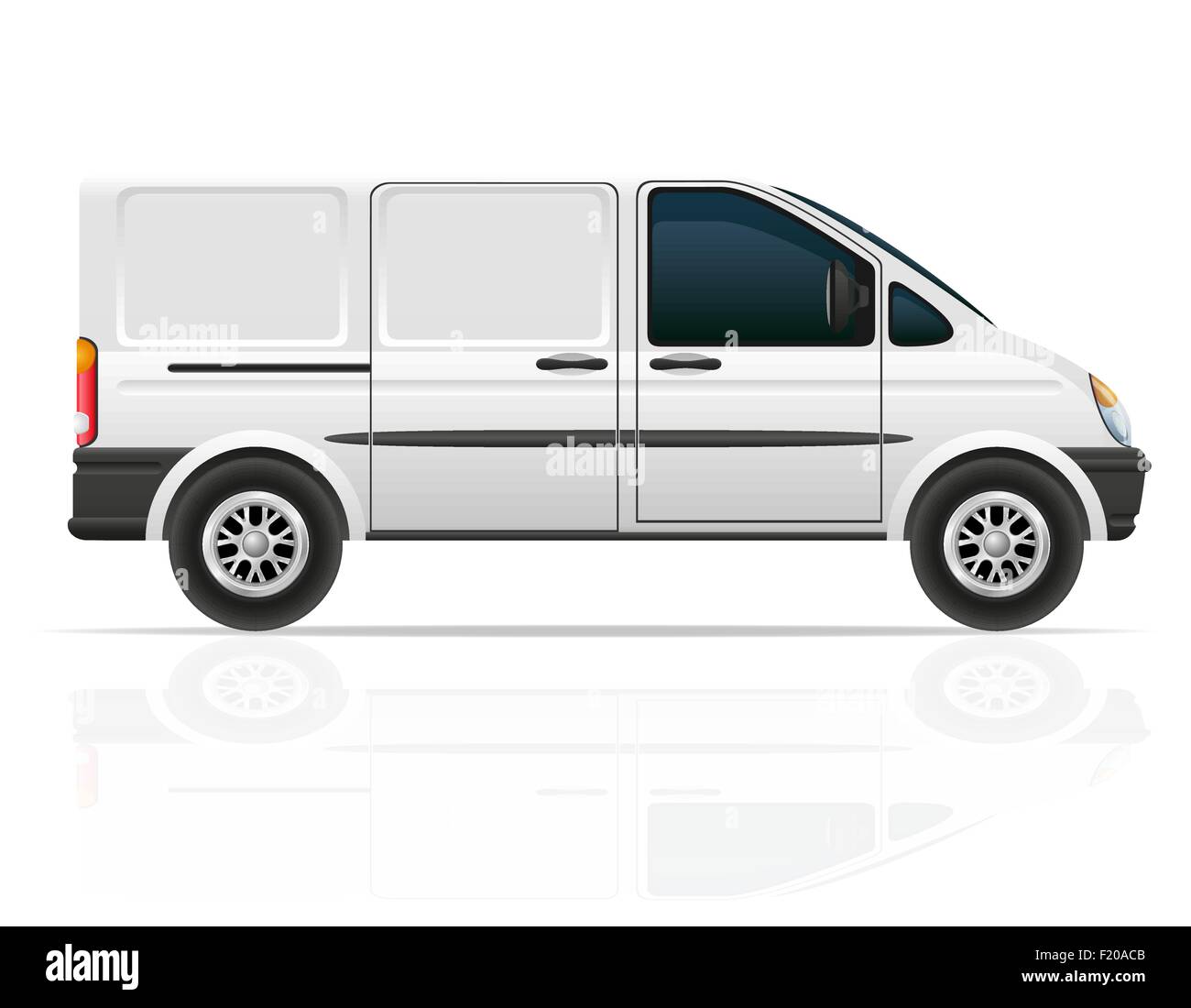 van for the carriage of cargo vector illustration isolated on white ...
