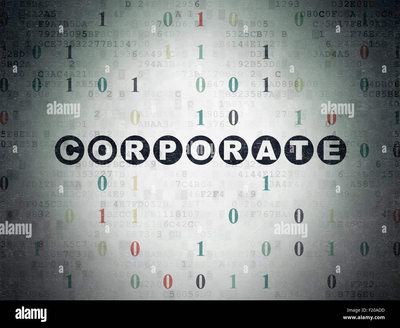 Business concept: Corporate on Digital Paper background Stock Photo - Alamy