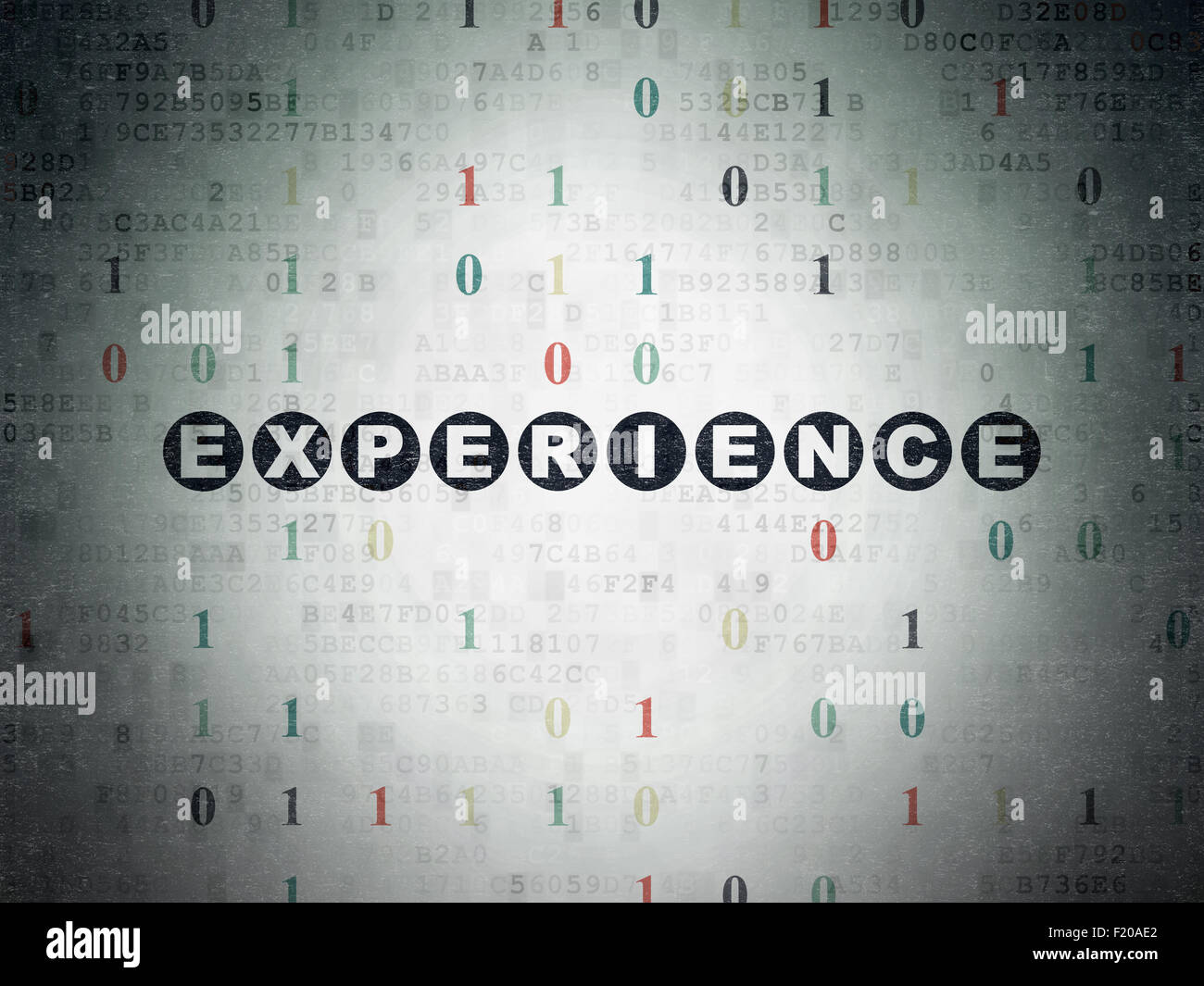 Business concept: Experience on Digital Paper background Stock Photo ...