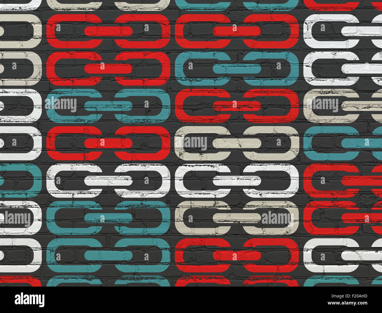 Web development concept: Link icons on wall background Stock Photo - Alamy