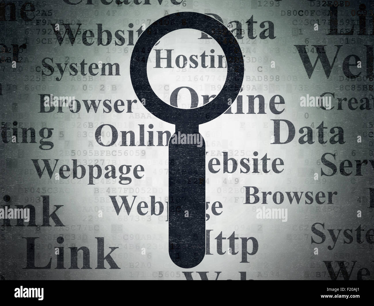 Web design concept: Search on Digital Paper background Stock Photo - Alamy