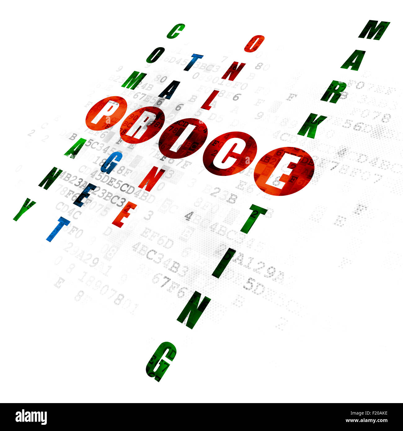 Advertising concept: word Price in solving Crossword Puzzle Stock Photo ...