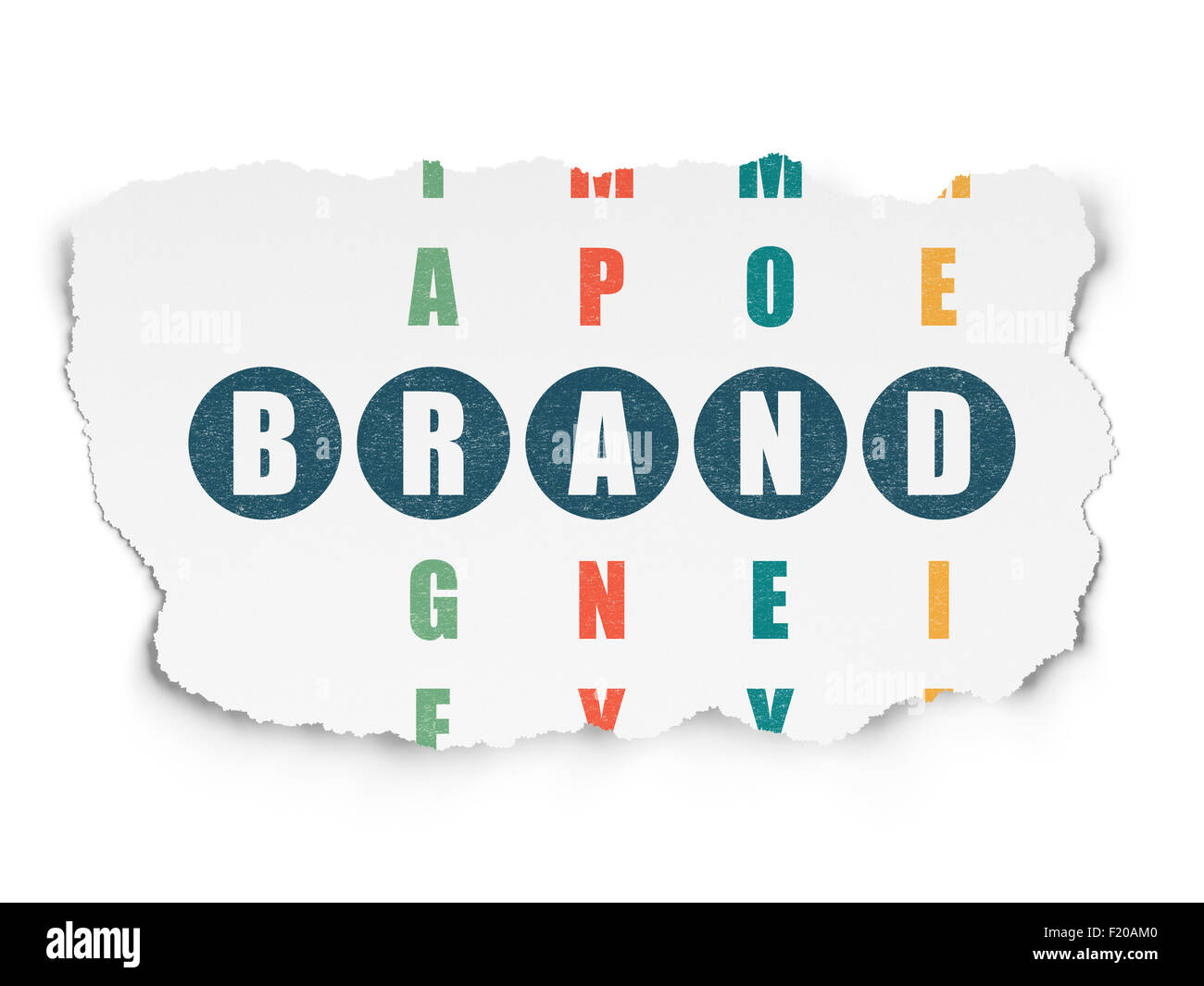 Advertising concept: word Brand in solving Crossword Puzzle Stock Photo ...