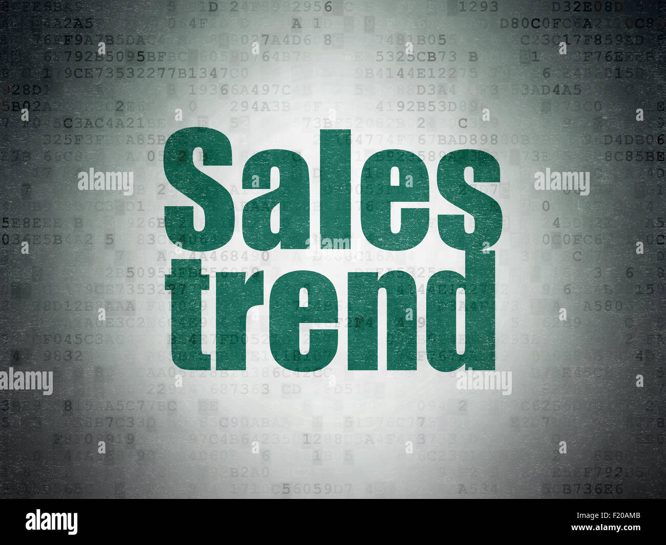 Advertising concept: Sales Trend on Digital Paper background Stock ...