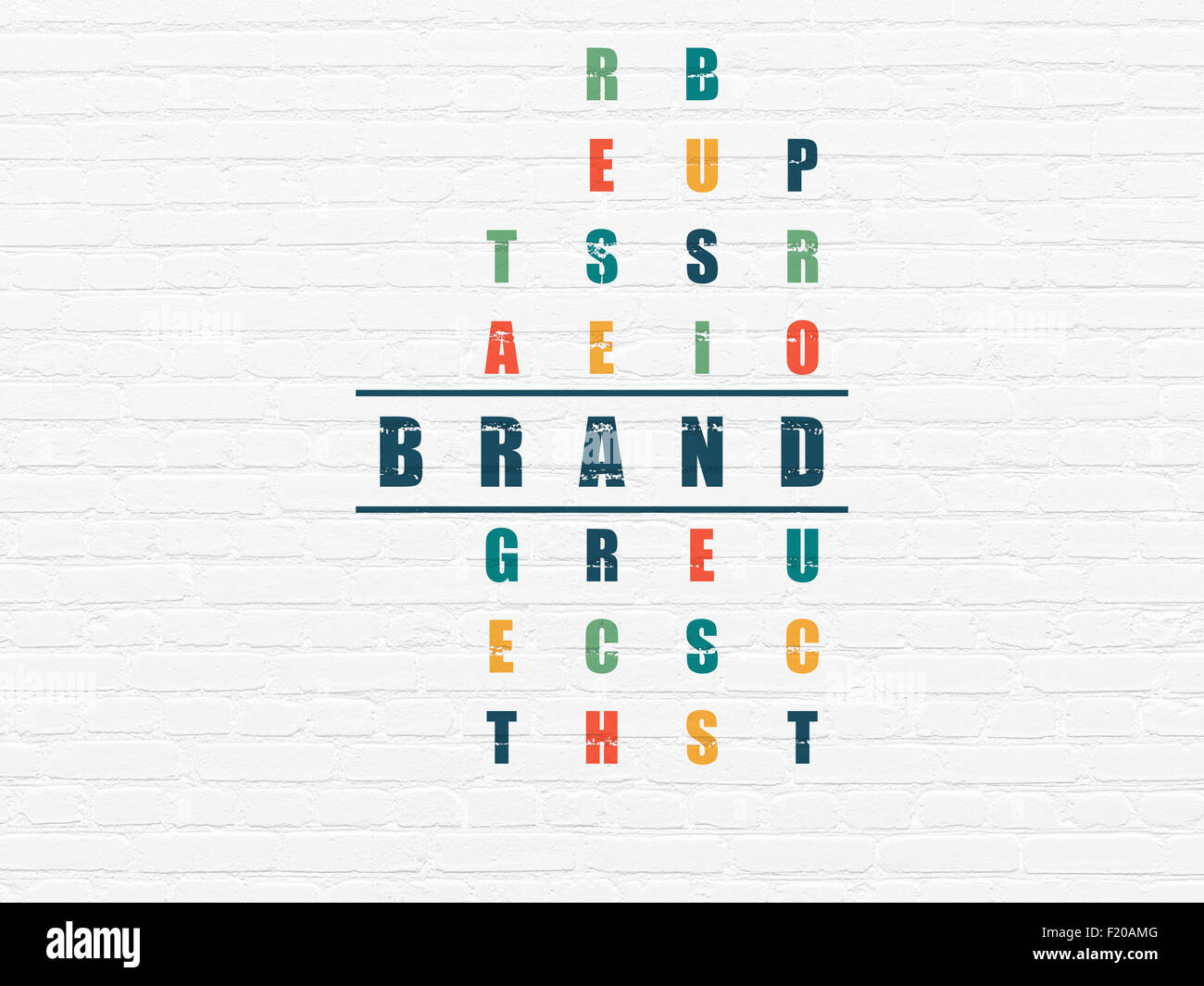 Marketing concept: word Brand in solving Crossword Puzzle Stock Photo ...