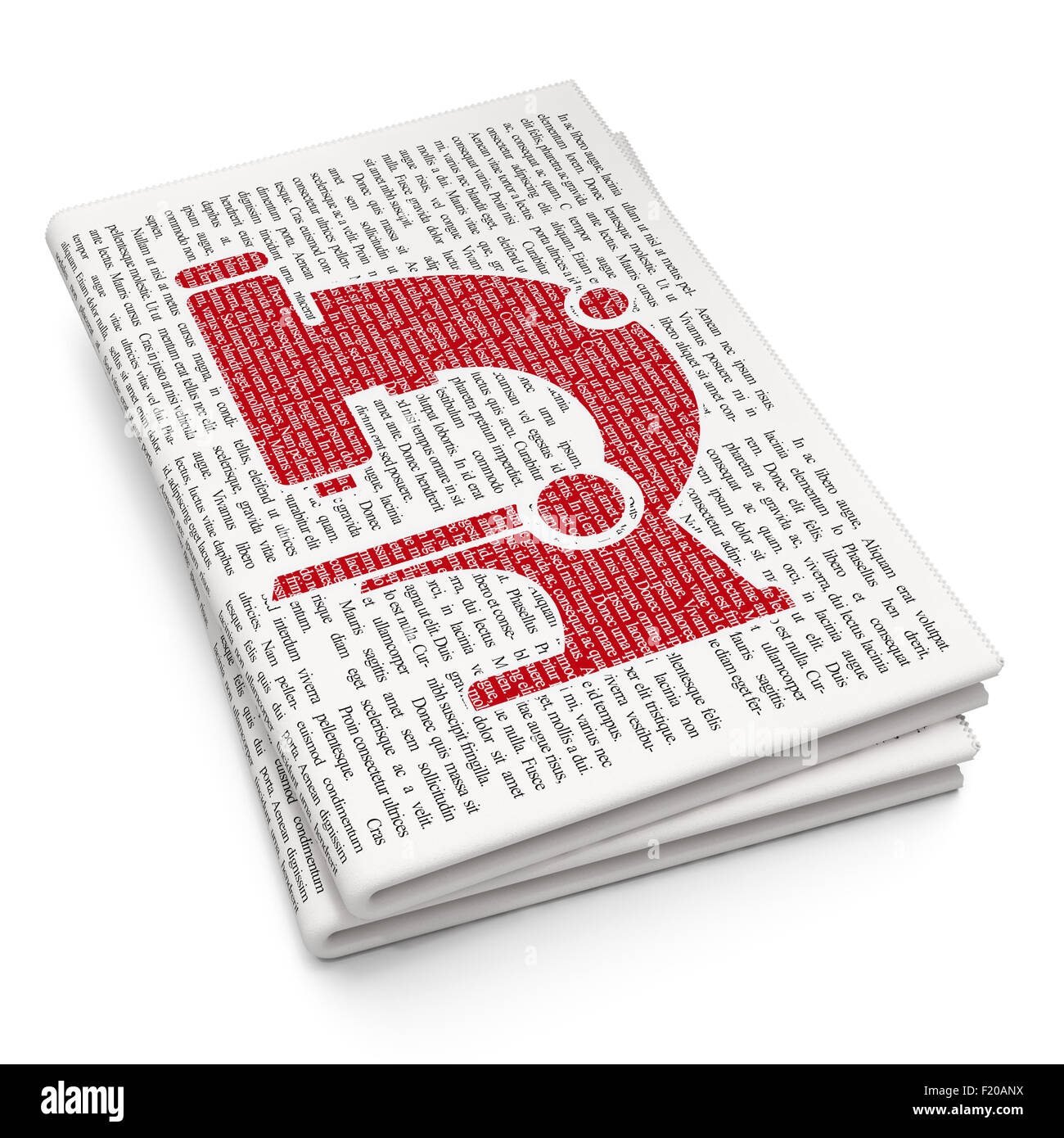 Science concept: Microscope on Newspaper background Stock Photo - Alamy