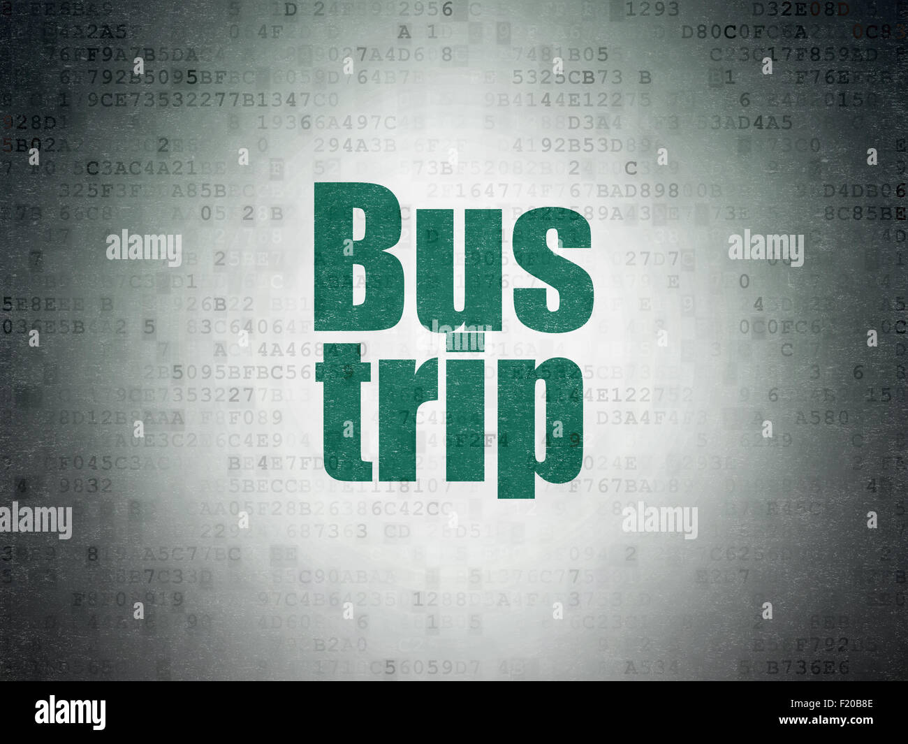 Vacation concept: Bus Trip on Digital Paper background Stock Photo - Alamy