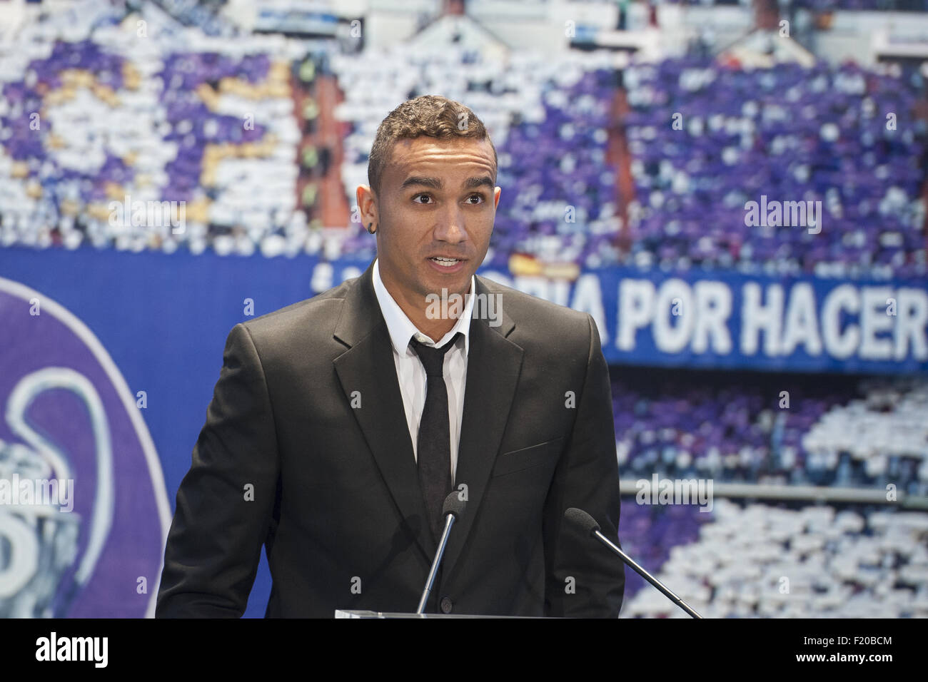 Danilo Luiz da Silva during his official presentation as a new Real ...