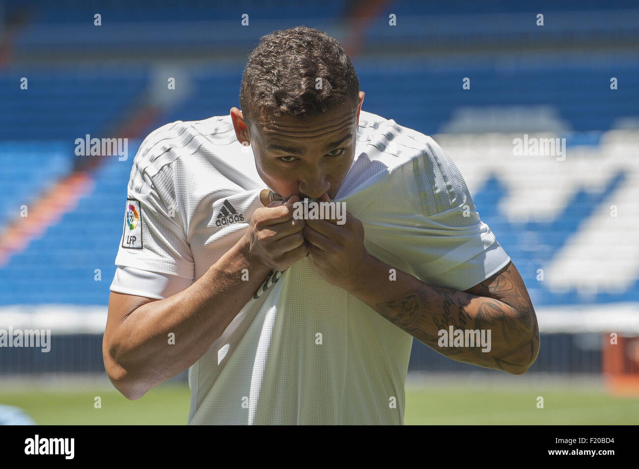 Danilo Luiz da Silva during his official presentation as a new Real ...