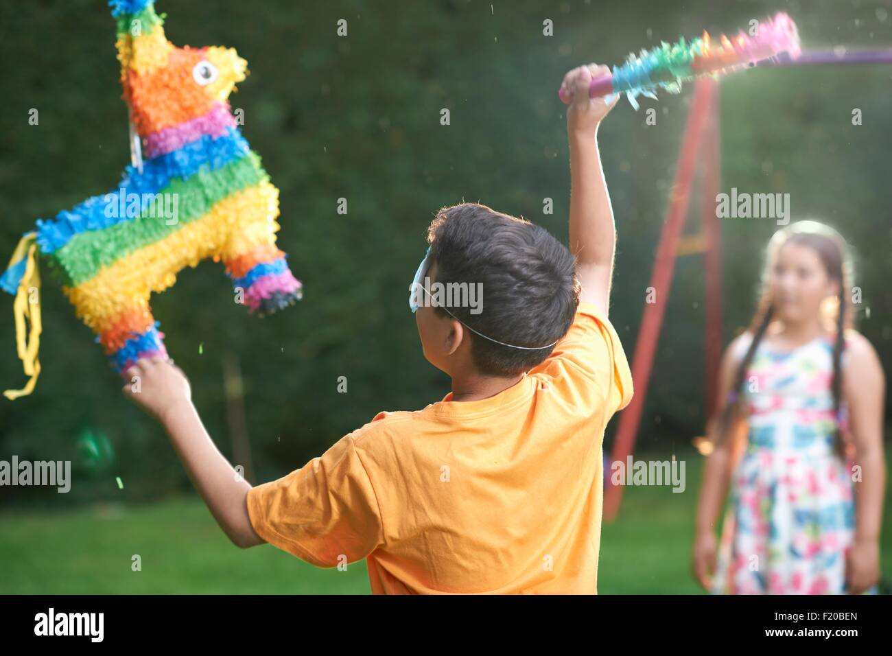 Pinata and girl hi-res stock photography and images - Alamy
