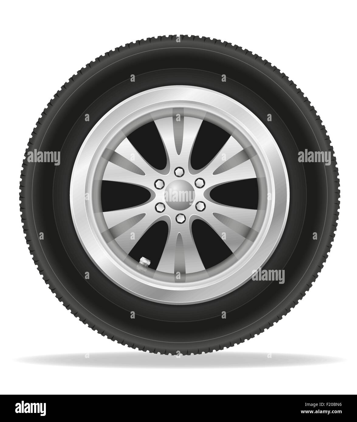 wheel for car vector illustration isolated on white background Stock ...