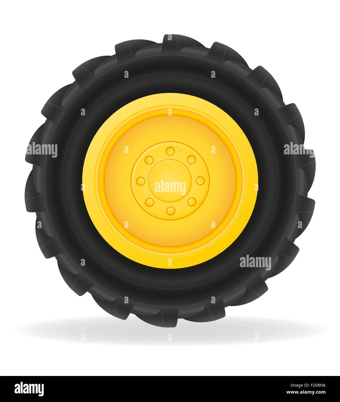 wheel for tractor vector illustration isolated on white background ...
