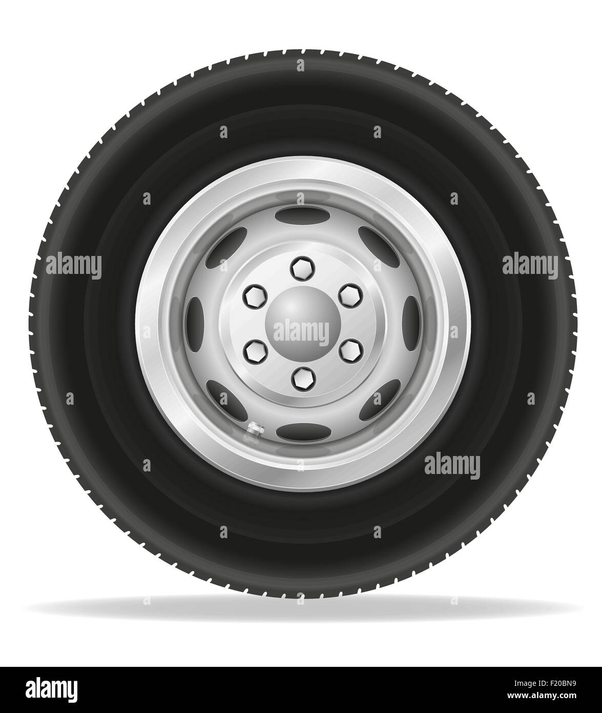 wheel for truck tracktor and van vector illustration isolated on white ...
