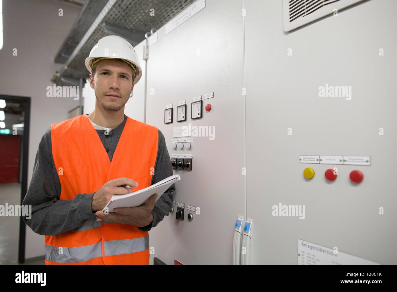 Engineer monitoring control room hi-res stock photography and images ...