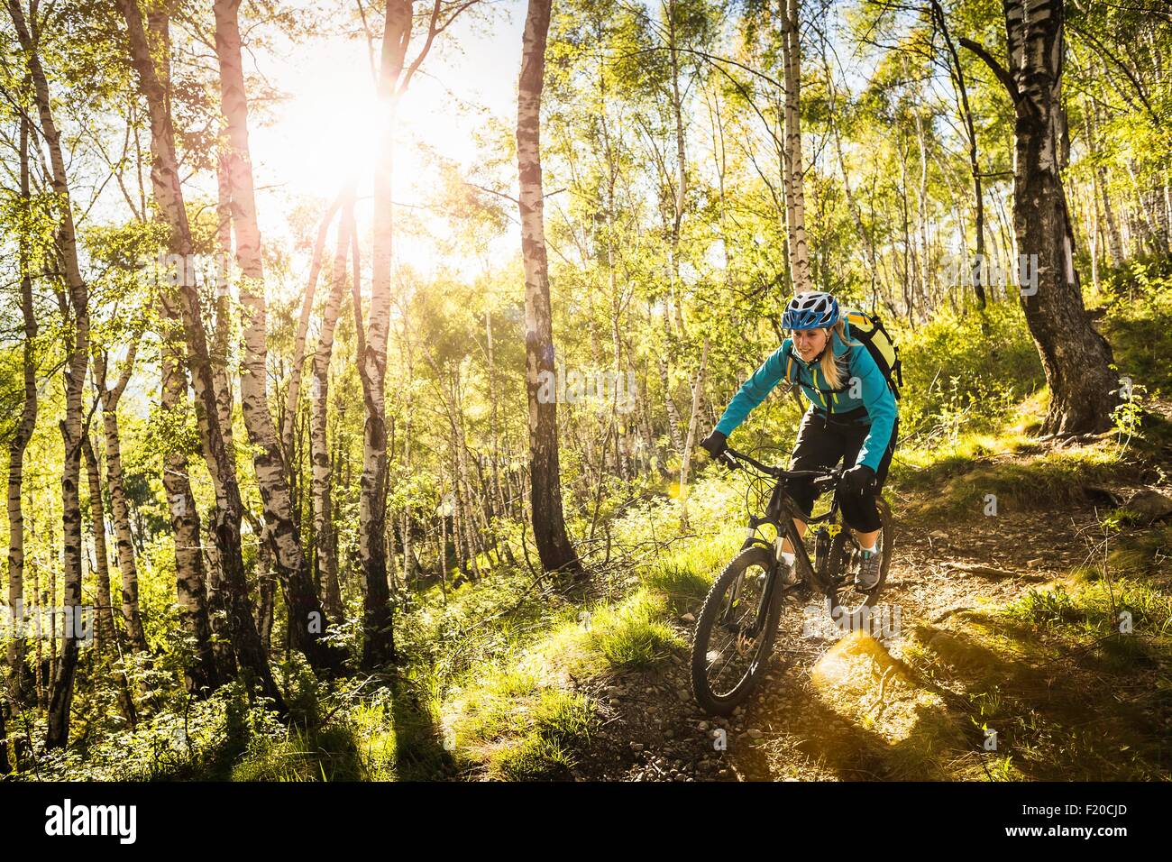Bike Riding In The Woods