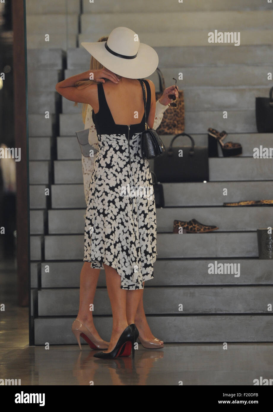 Paris Hilton and Nicky Hilton out and about shopping at The Victoria ...