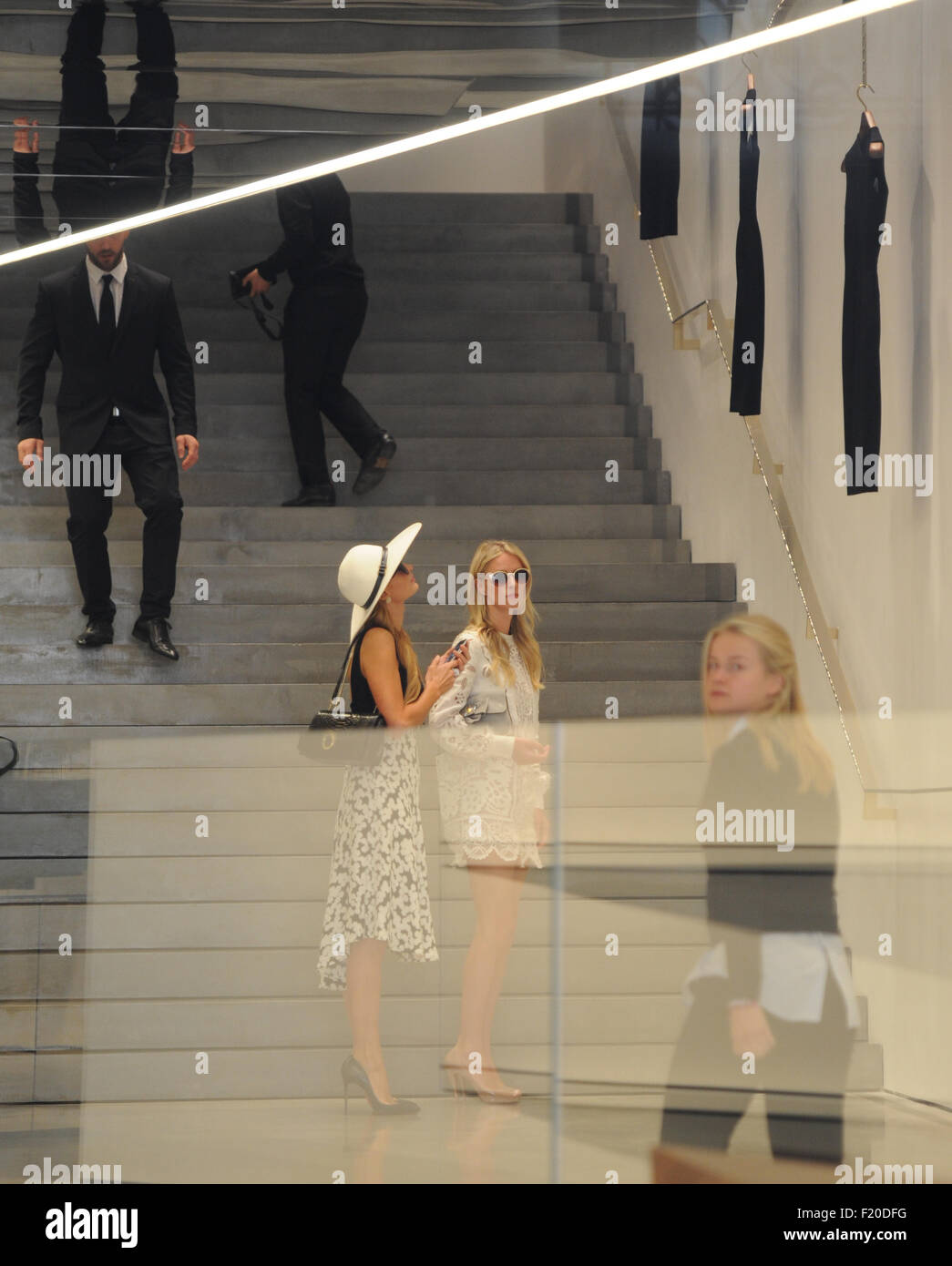 Paris Hilton and Nicky Hilton out and about shopping at The Victoria ...