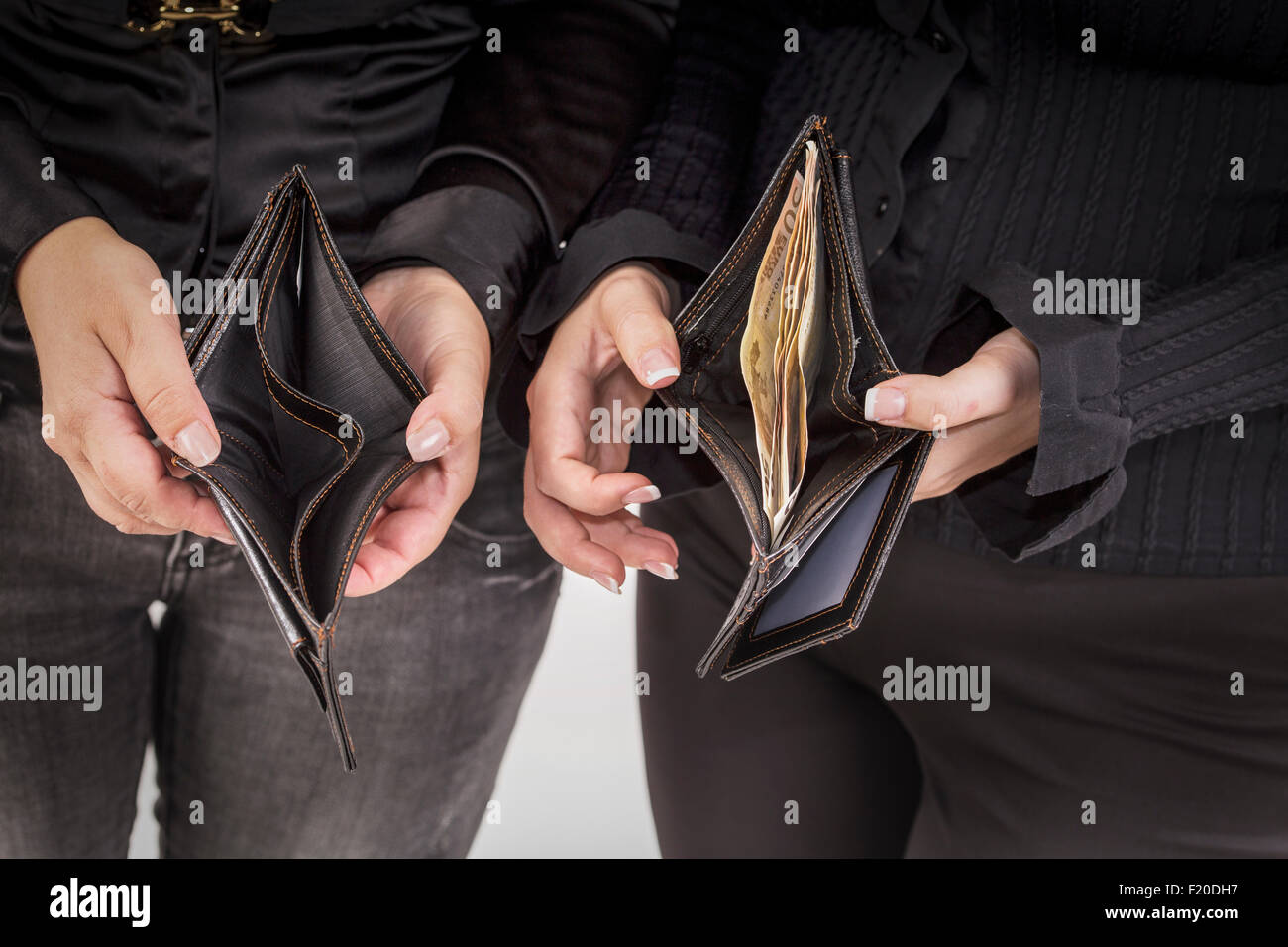 wallets in the hands Stock Photo - Alamy