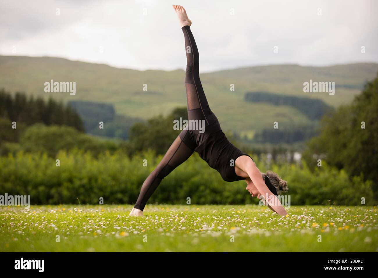 Woman leg lift hi-res stock photography and images - Alamy