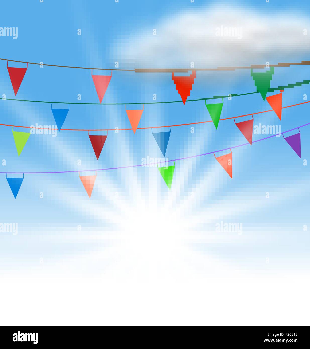 Fluffy garland Stock Vector Images - Alamy