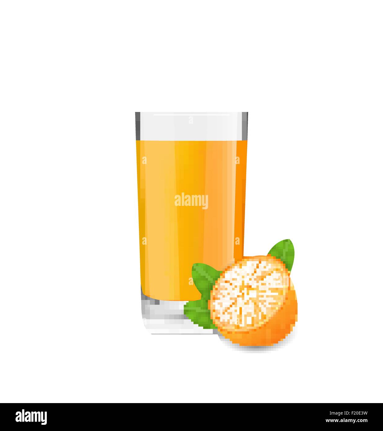 Orange Cool Cocktail and Half of Fruit Stock Vector Image & Art - Alamy
