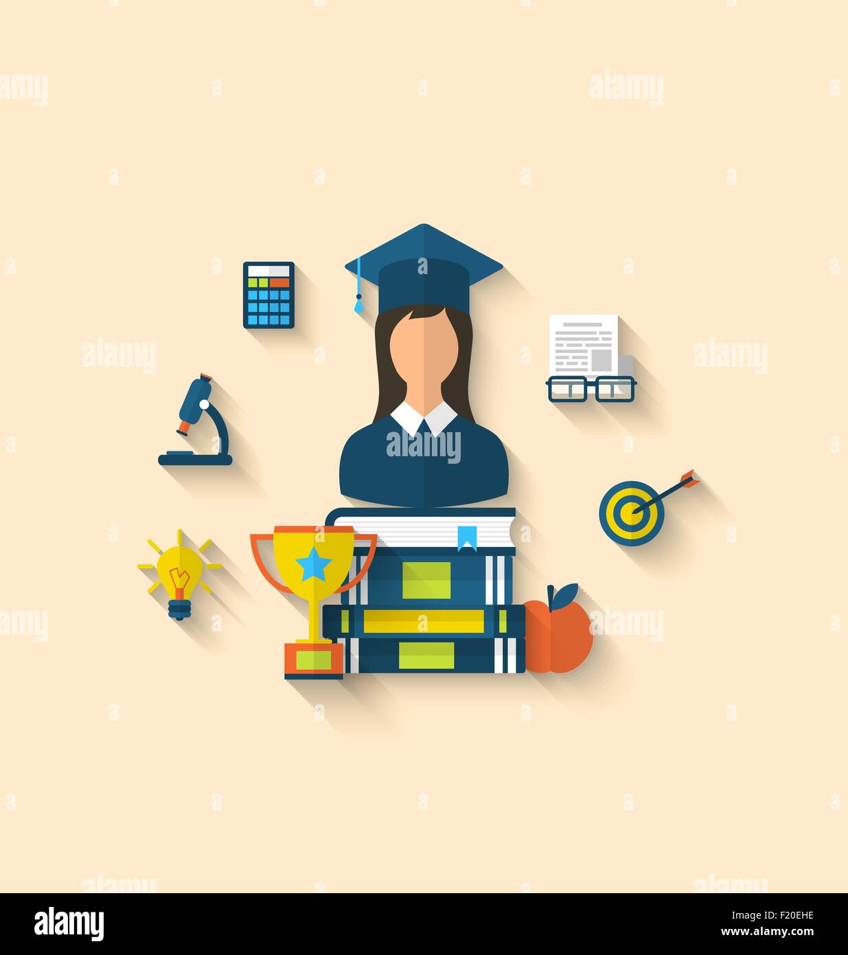 Female college hi Stock Vector Images - Alamy