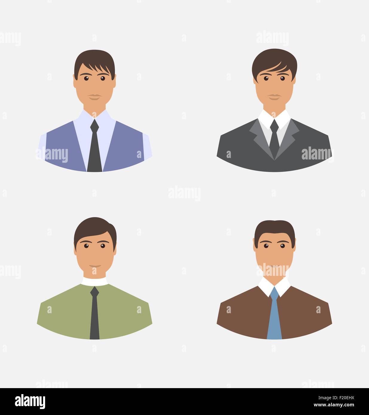 Official portrait business man Stock Vector Images - Alamy