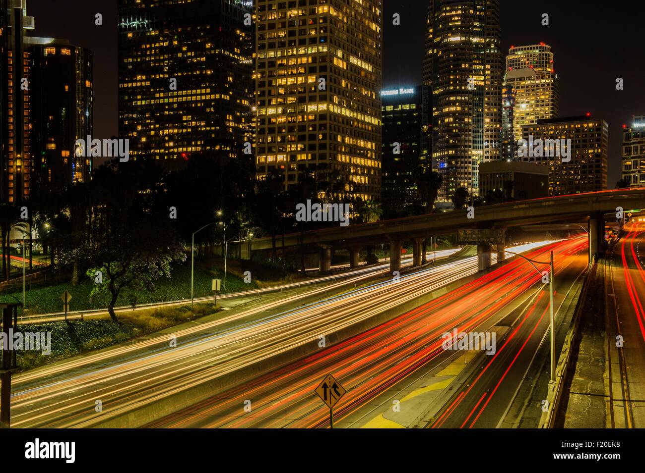 Highway night view hi-res stock photography and images - Alamy