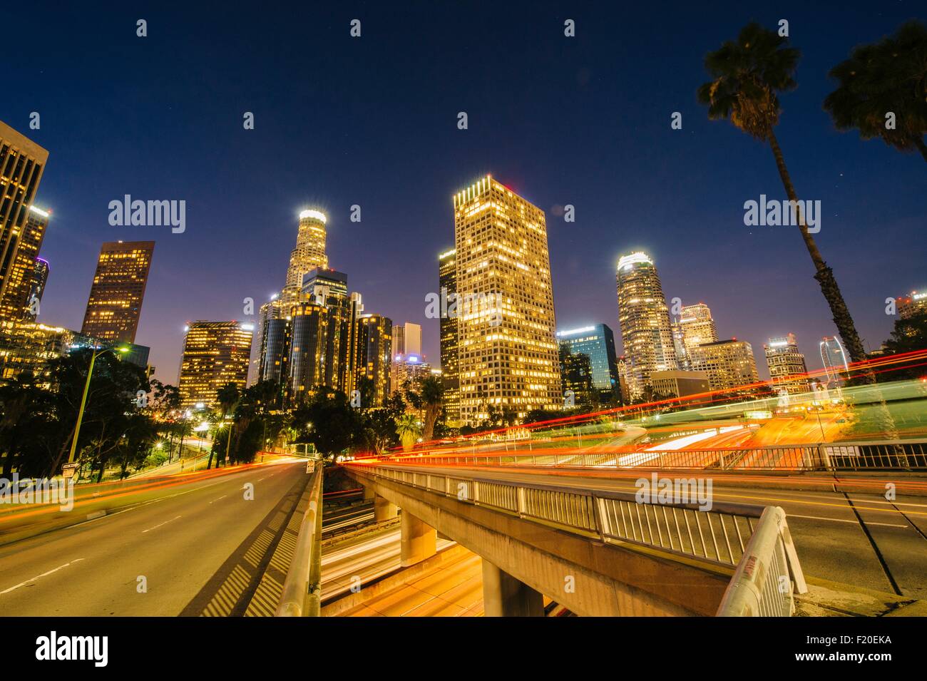 Highway night view hi-res stock photography and images - Alamy
