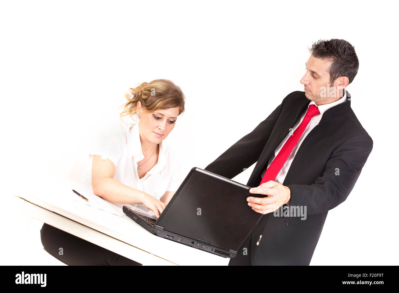 partners at work Stock Photo - Alamy