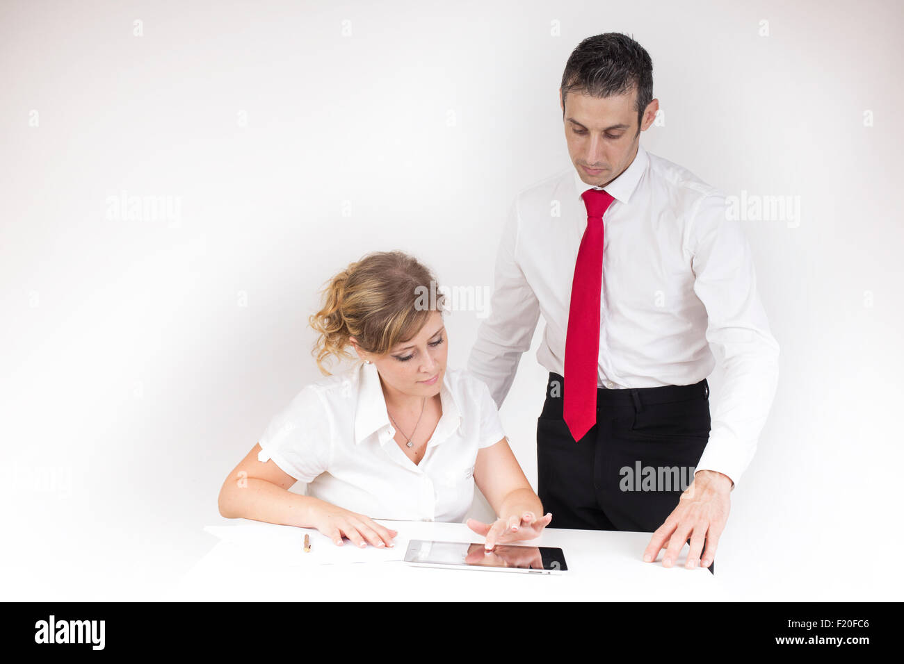 partners at work Stock Photo - Alamy
