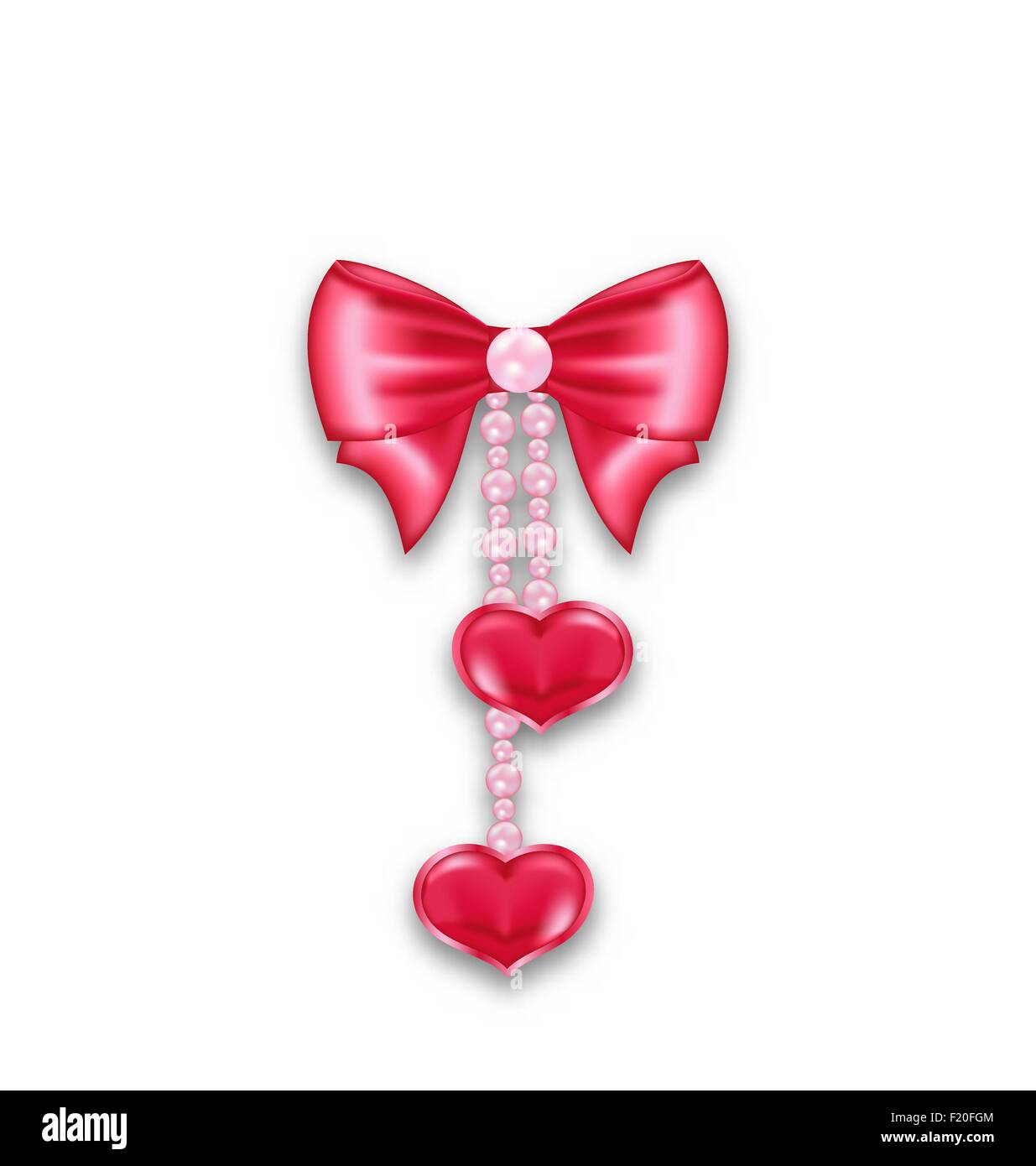 Pink satin pearls Stock Vector Images - Alamy