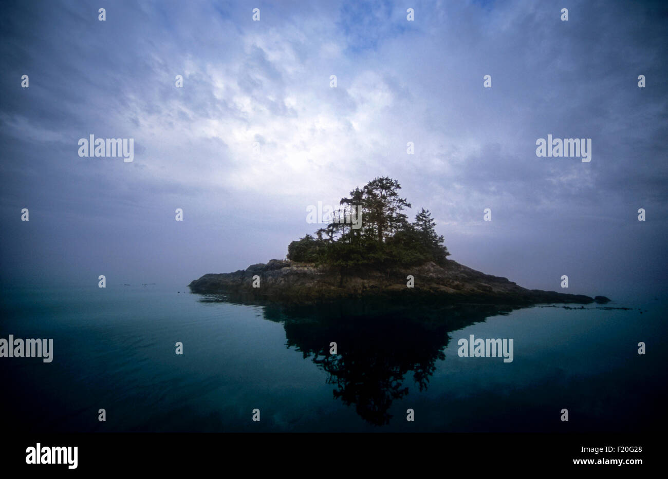 Rock of Life. Queen Charlotte Strait, British Columbia, Canada, North ...