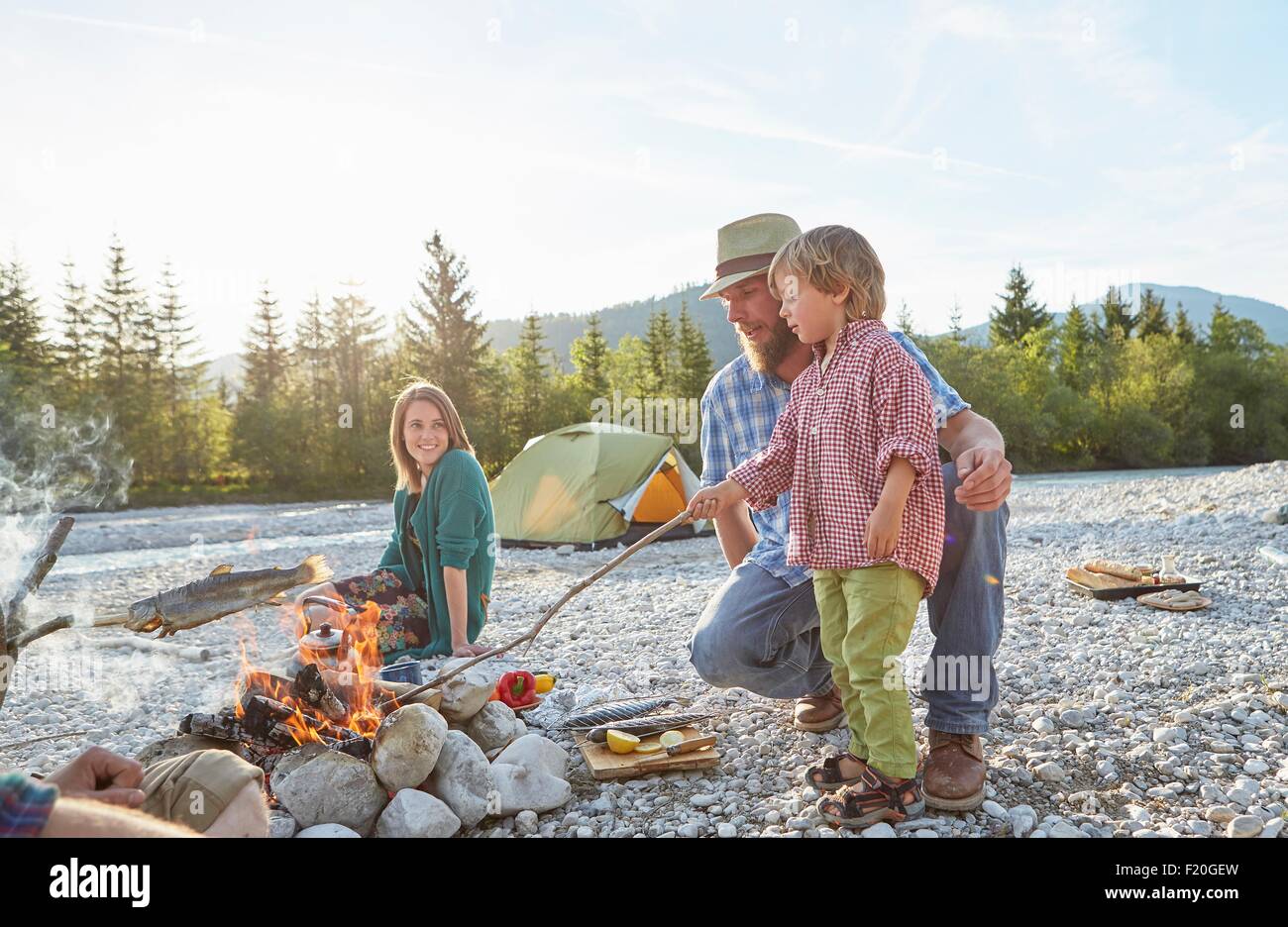 Side view young woman poking hi-res stock photography and images - Alamy