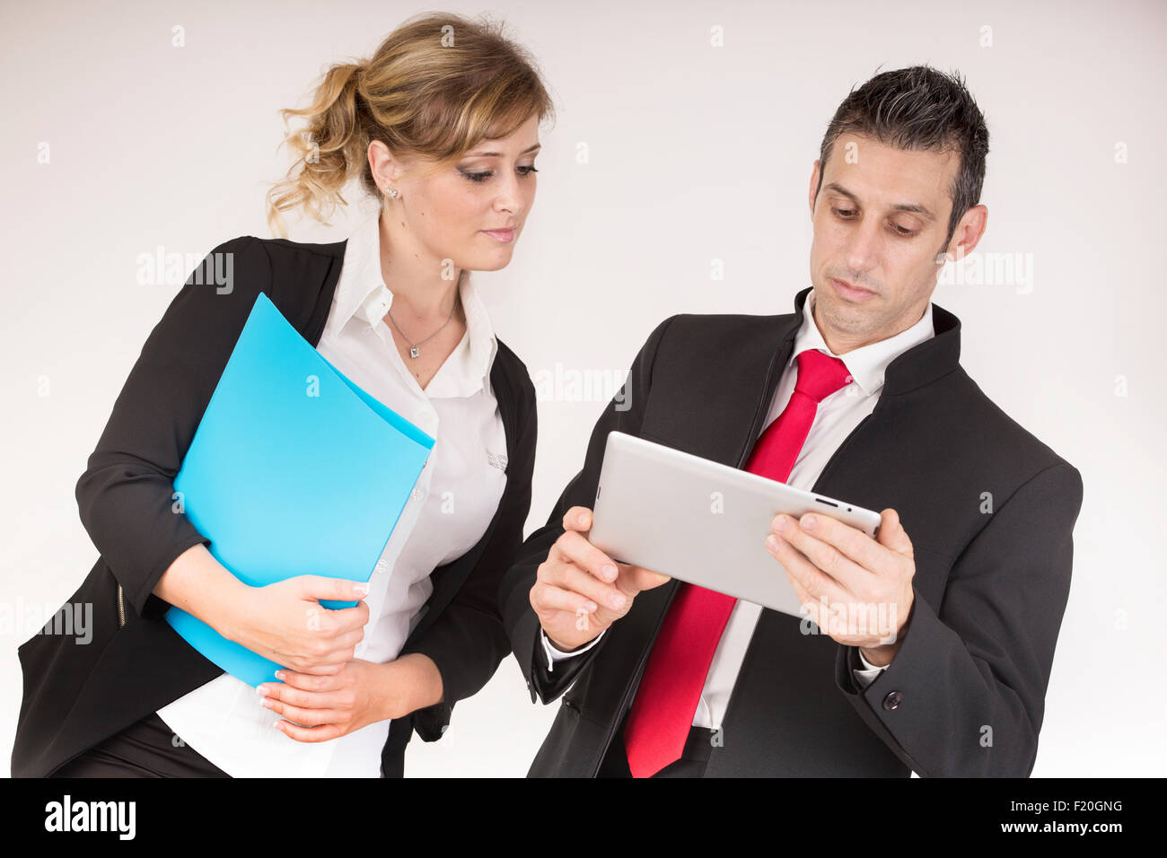 partners at work Stock Photo - Alamy